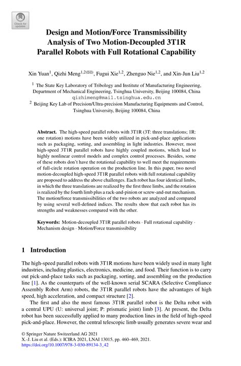 Pdf Design And Motionforce Transmissibility Analysis Of Two Motion