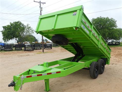 2025 Bwise 7x14x2 Dd15 Deckover Dump 2 7k Axles Lime Green