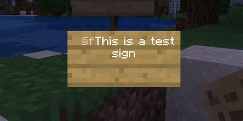 Sign Minecraft