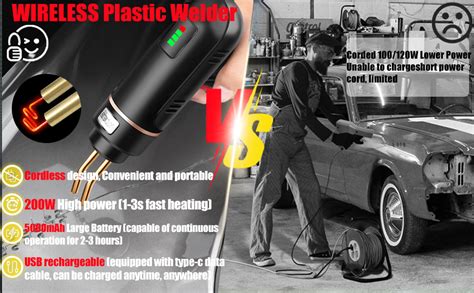 200w Kabellos Kunststoff Schweißgerät Usb Wiederaufladbares 5000mah Batterie Plastik