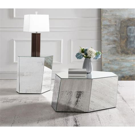 Capella Mirrored Coffee Table Set Upgrade Your Living Spaces With