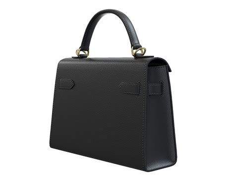 Hermès Kelly Bag Black Leather 3d Model By 3dmonk