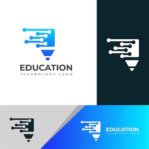 Premium Vector Creative Education Technology Logo Design
