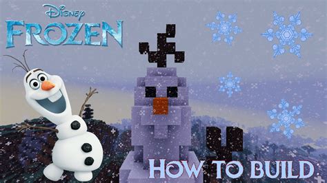 How To Build Olaf From Frozen In Minecraft Youtube