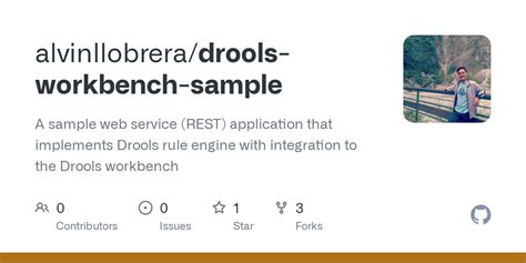 Github Alvinllobreradrools Workbench Sample A Sample Web Service