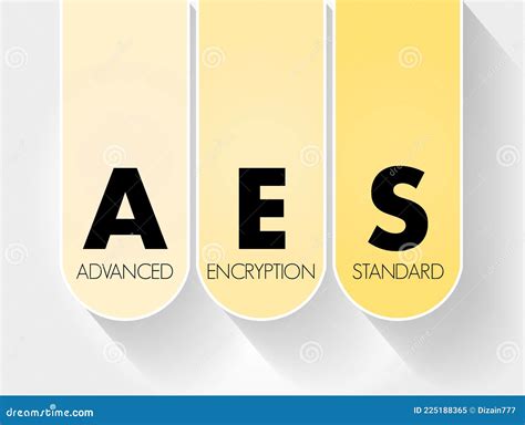 Aes Advanced Encryption Standard Acronym Technology Concept