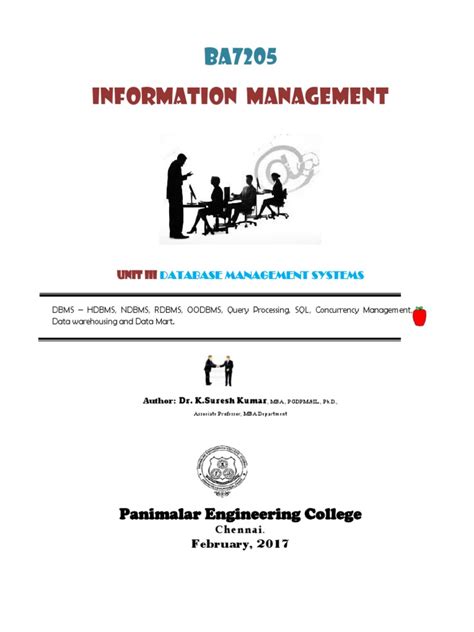 2017 Information Management Unit 3 Dbms Pdf Databases Relational Database