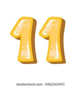 Number 11 Vector Illustration Cool Number Stock Vector Royalty Free