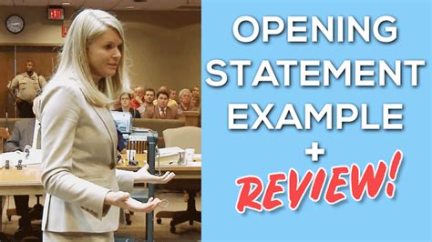 Opening Statement Example Review Law Venture