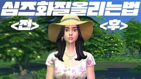 리쉐이드 없이 간단히 그래픽 향상시키는 방법 ｜심즈4｜베이비하품 Youtube