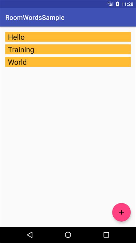 Android Room With A View Java Android Developers