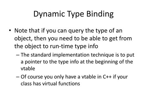 Ppt Oop And Dynamic Method Binding Powerpoint Presentation Free