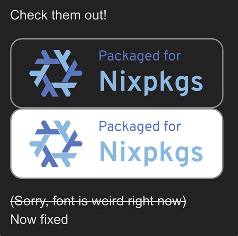 Nixpkgs Package Badges NixOS Discourse