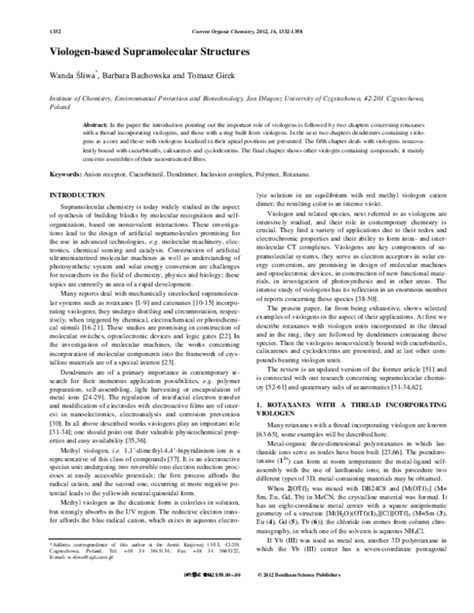 Pdf β Cyclodextrinprotein Conjugates As A Innovative Drug Systems
