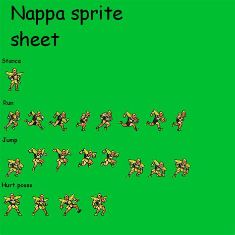 Nappa Sprite Sheet By Muscleman2008 On Deviantart