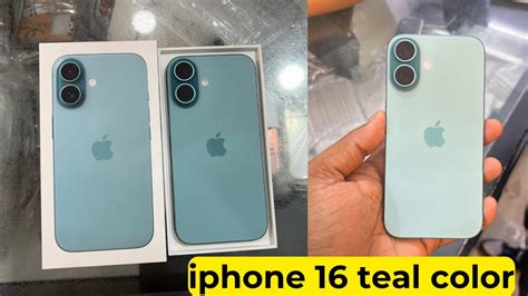Iphone 16 Teal Colour Unboxing Iphone 16 Green Colour First Look