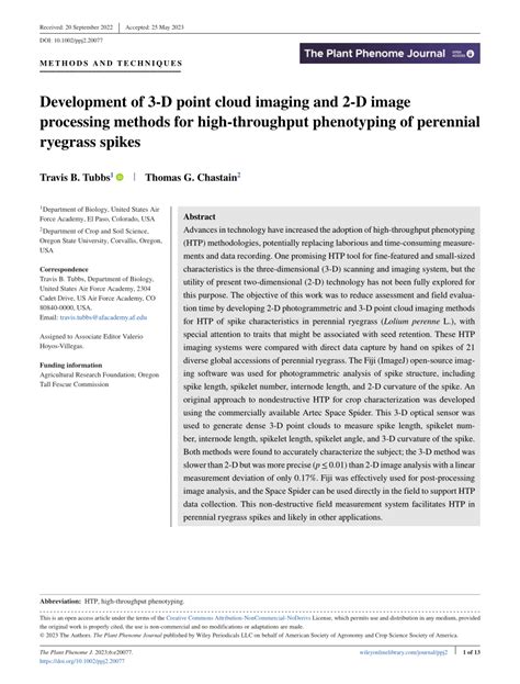 Pdf Development Of 3‐d Point Cloud Imaging And 2‐d Image Processing