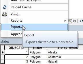 Feature Attributes To CSV SoCalGIS Org