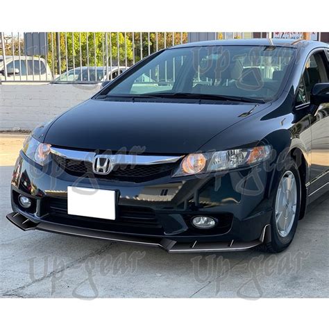 Accesorios Para Honda Civic 2009 Scitoo 3pcs Black Pp Front Bumper Body