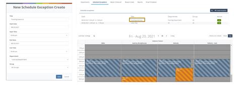 How To Create Schedule Exceptions