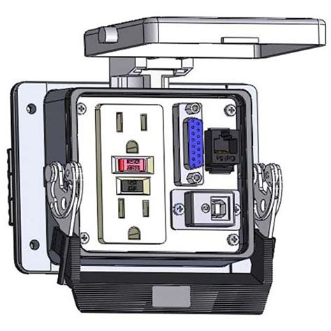 Mencom Gf Db15 Rj45 Usb Bfaf 32 Panel Interface Connector Gfci Duplex Outlet Db15 Rj45 Usb