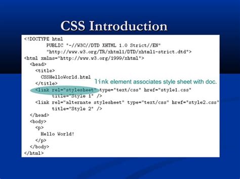 Cascading Style Sheet Css Ppt