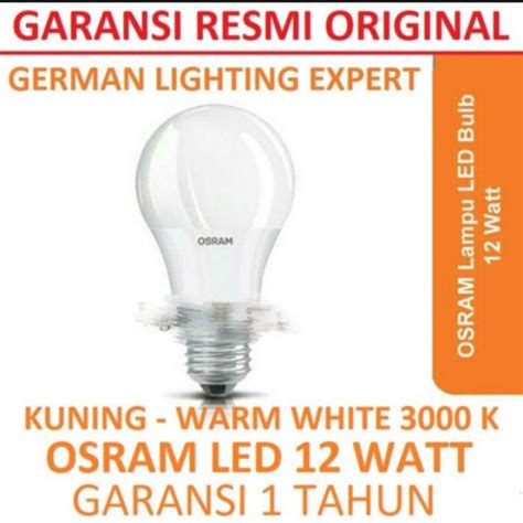 Osram Lampu Led W Bohlam Kuning Warm White Bulb Lazada Indonesia