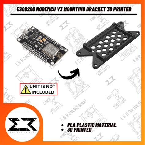 Esp8266 Nodemcu V3 Mounting Bracket 3d Printed Lazada Ph