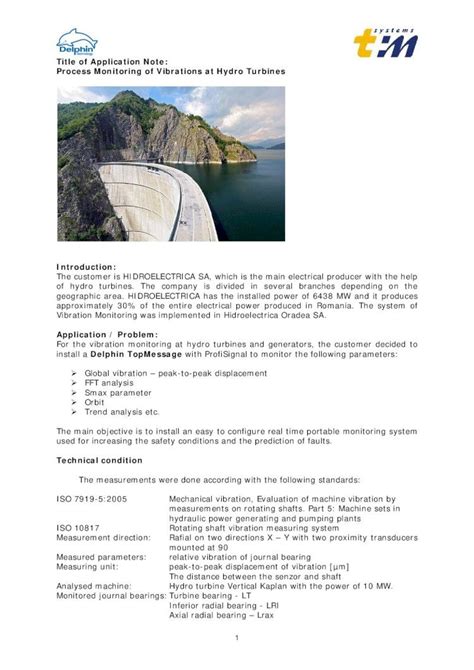 Pdf Hydro Turbine Vibration Monitoring Dokumentips