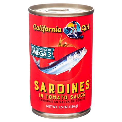 California Girl Sardines 55 Oz Tomato Pack Of 1