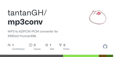 Github Tantanghmp3conv Mp3 To Adpcmpcm Converter For X680x0human68k