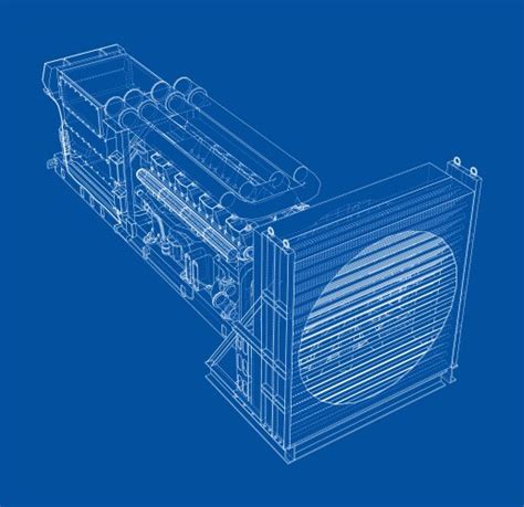 Container Type Generator Drawing Royalty Free Vector Image