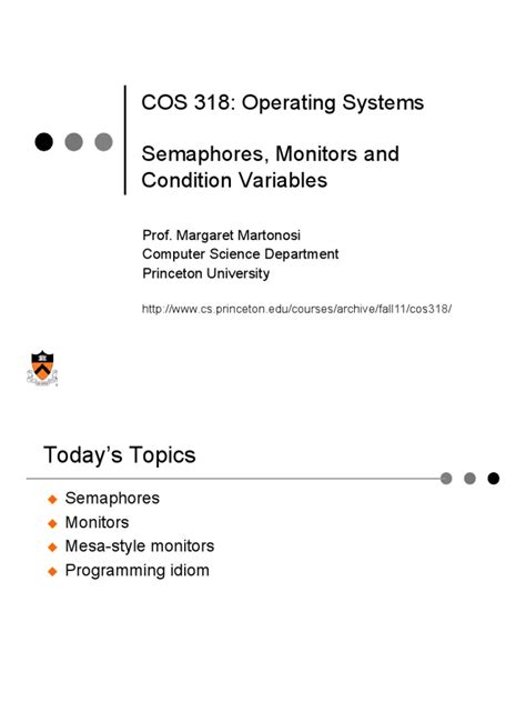 L8 Semaphoremonitor V2 Pdf Operating System Technology Computer