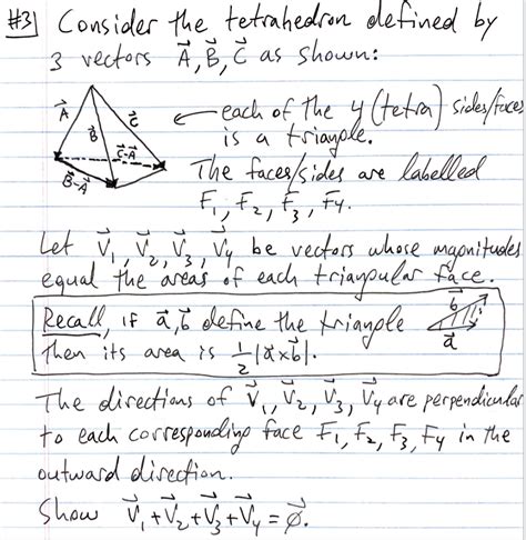 Solved Consider The Tetrahedron Defined By BC Chegg Com