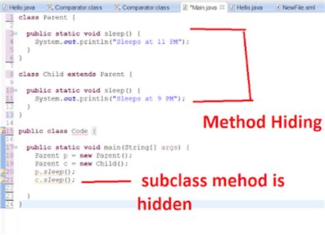 What Is Variable And Method Hiding In Java