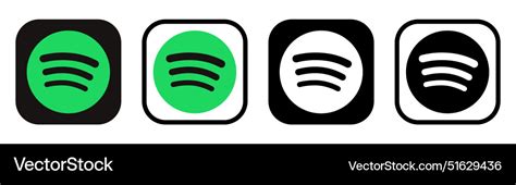 Set Of Spotify Mobile App Icons Isolated On White Vector Image Set Of Spotify Mobile App Icons Isolated On White Vector Image