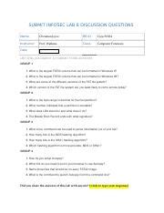 INFOSEC LAB DISCUSSION QUESTIONS ALL OF THEM Docx SUBMIT INFOSEC LAB DISCUSSION