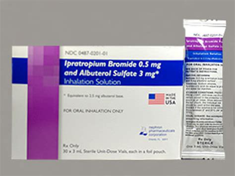Ipratropium Bromide 0 5mg And Albuterol Sulfate 2 5mg Generic For Duoneb Individually Foil