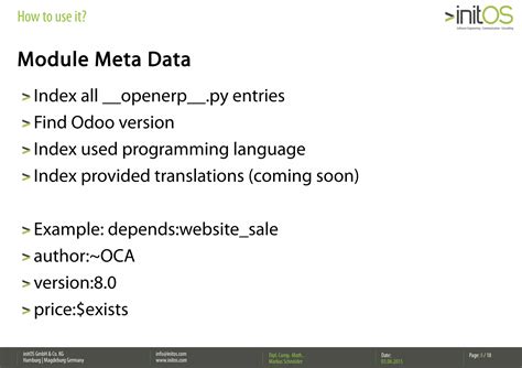 Odoo Code Search Ppt