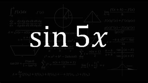 Express Sin 5x In Terms Of Sin X Youtube