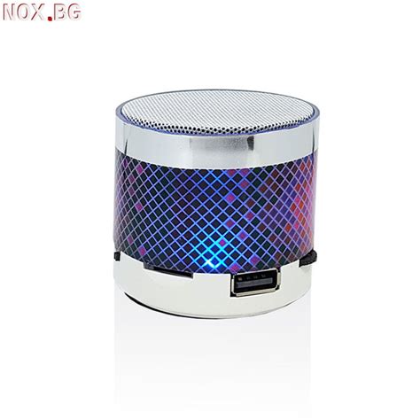 Светеща мини блутут колонка мини Bluetooth Speaker 15 90лв гр Добрич Nox Bg 26643