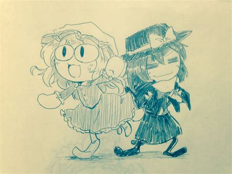 Usami Renko Maribel Hearn Neco Arc And Neco Arc Chaos Touhou And 1 More Drawn By Efukei