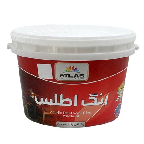 اطلس اکرلیک نیمه براق دبه خرید رنگ اکریلیک خوشدست