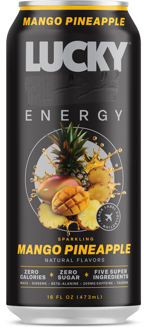 Mango And Pineapple 12 Pack 16oz Can Lucky Energy Merch And Apparel