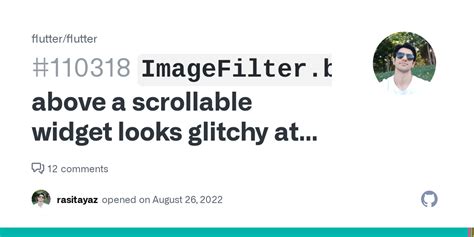`imagefilterblur` Above A Scrollable Widget Looks Glitchy At The