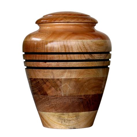 H H Nagina Classic Border Wooden Urns For Human Ashes Adult