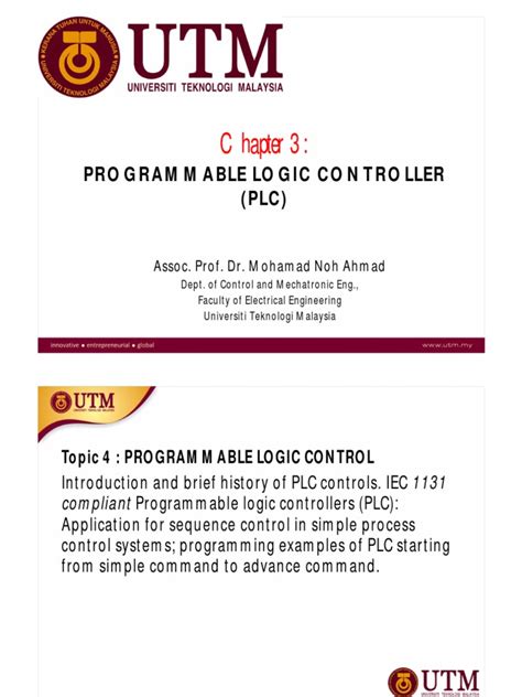 Ch 4 Intro To Plc Pdf Programmable Logic Controller Inputoutput