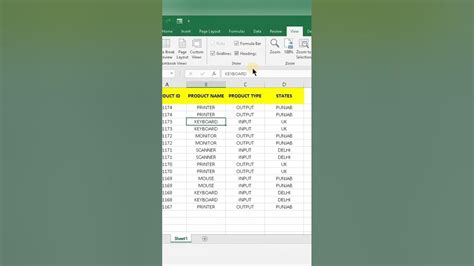 Hide Formula Bar In Excel Shorts Exceltips Exceltricks Youtube
