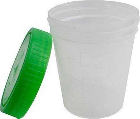 Urinebekers Met Schroefdeksel Groen 125 Ml 10st Bol