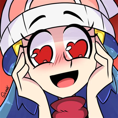 Siczak Dawn Pokemon Nintendo Pokemon Pokemon Dppt 1girl Beanie Blush Bright Pupils